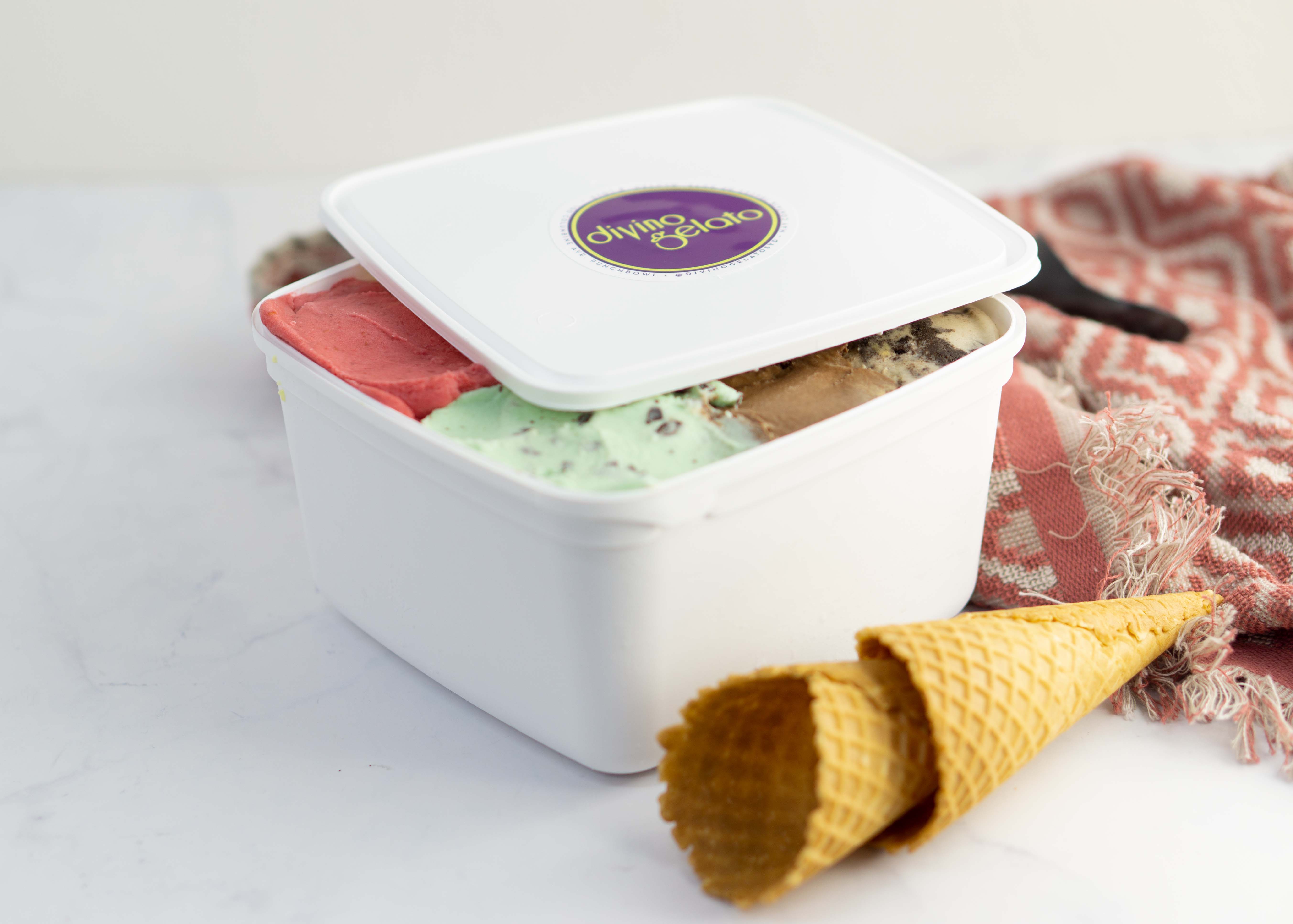 Custom 2L Container | Divino Gelato